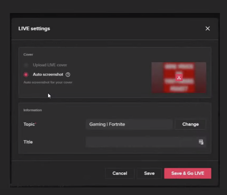 Create a Live Stream on TikTok – StreamYard Help Center