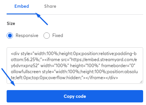 How to Embed Your Recordings – StreamYard Help Center